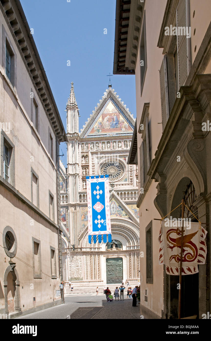 The magnificent cathedral of Orvieto, Umbria Stock Photo - Alamy