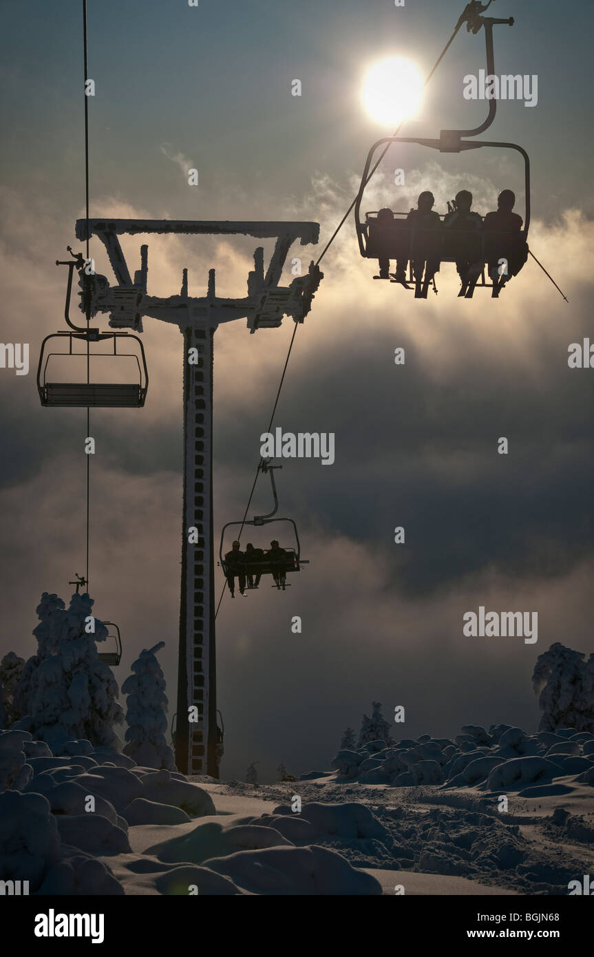 Chair lift winter ski area hi-res stock photography and images - Alamy