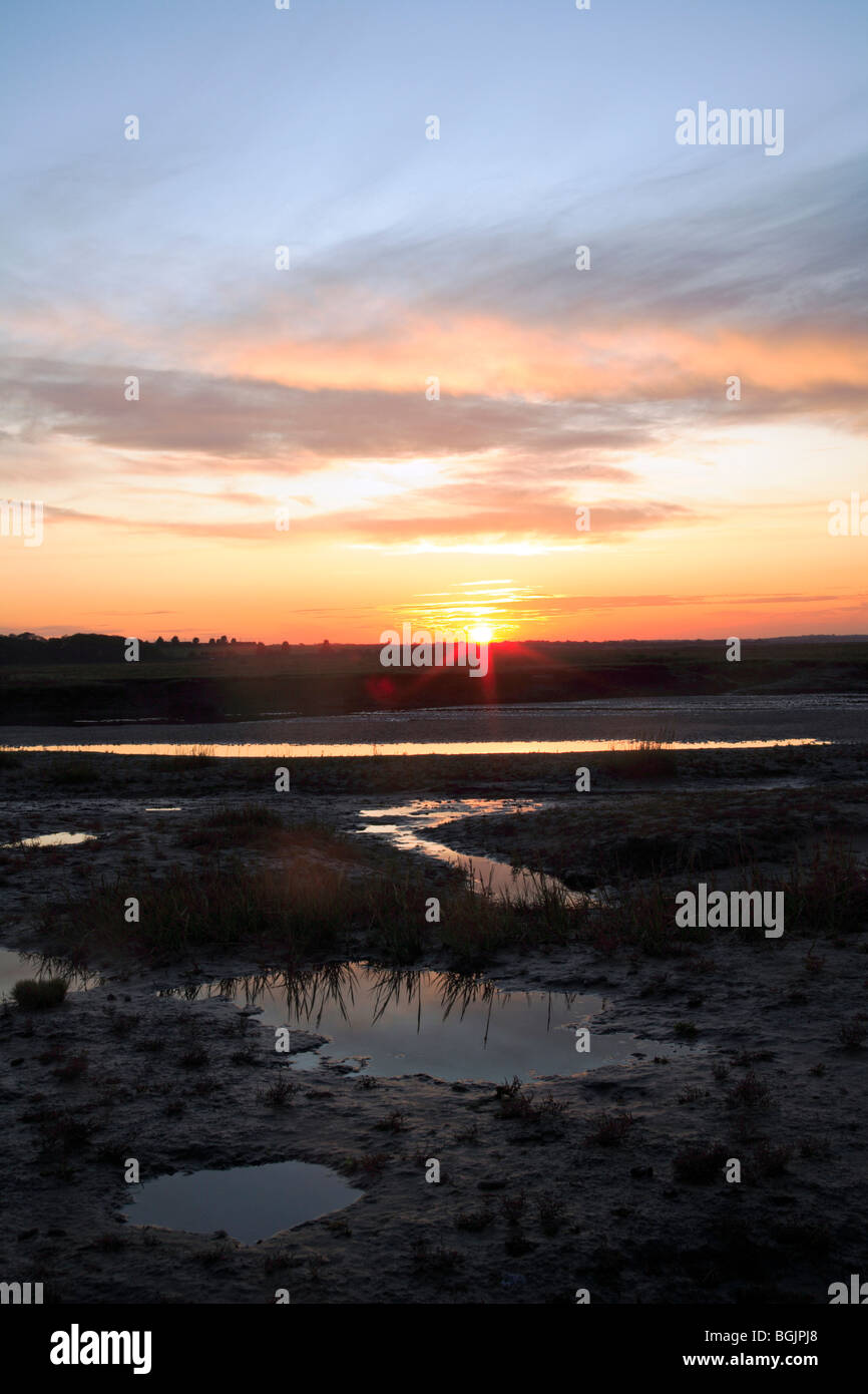 Norfolk salt marshes sunset hi-res stock photography and images - Alamy