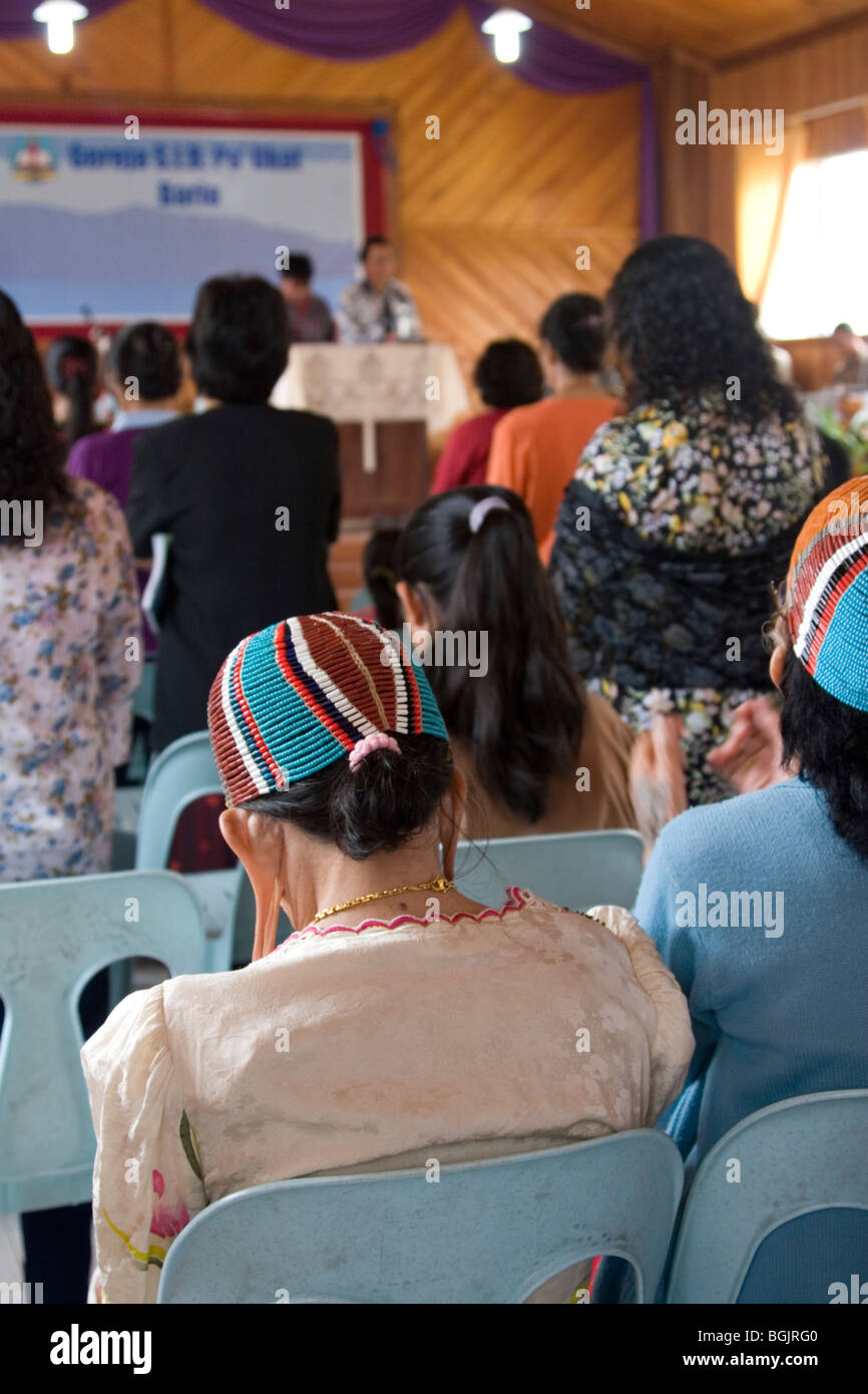 People during the Sunday mass service at the main protestant church in ...