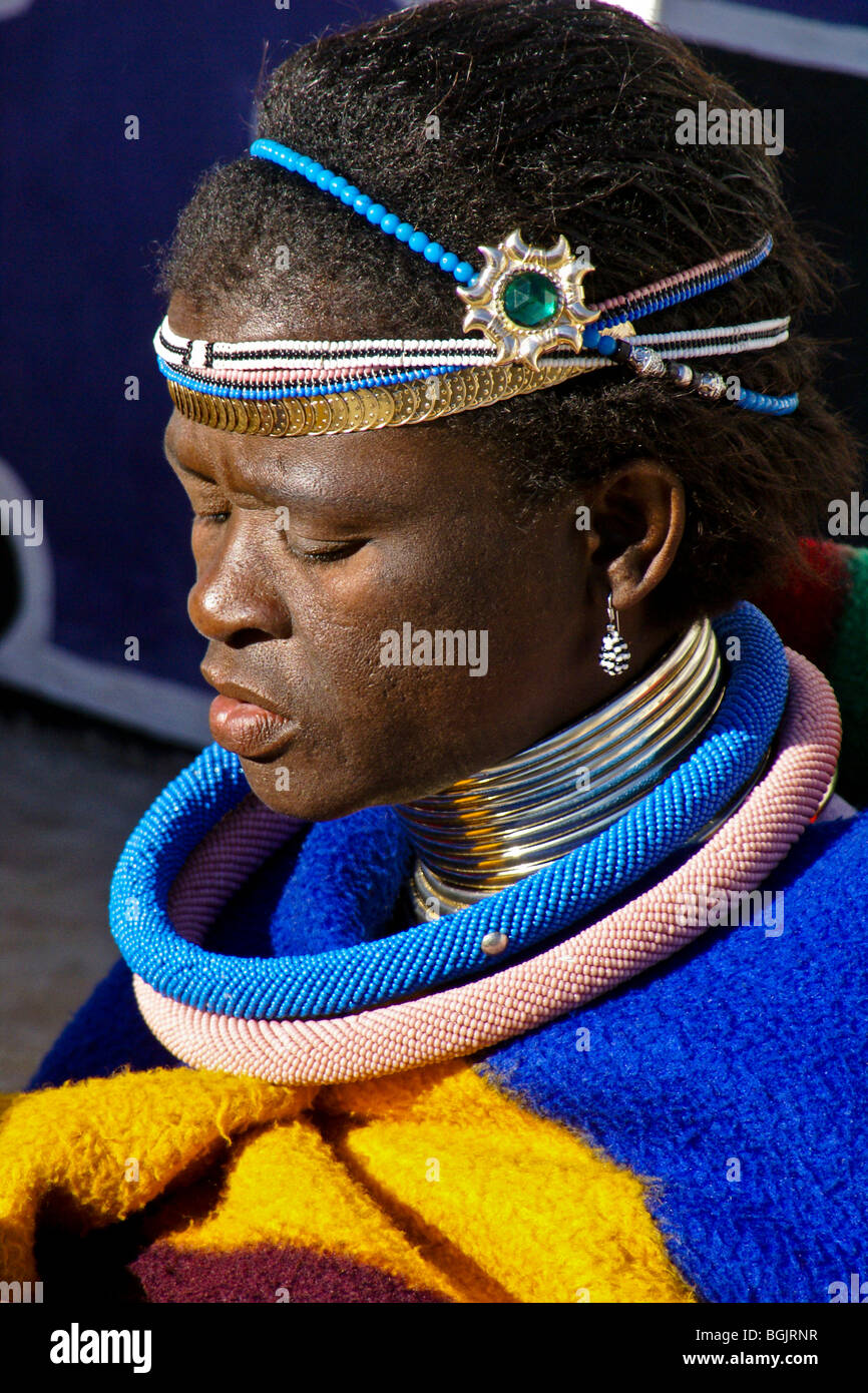 Ndebele woman, Botshabelo, South Africa Stock Photo - Alamy