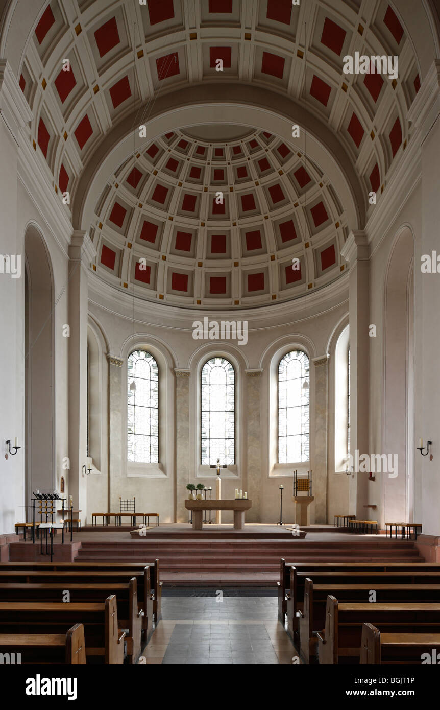 Bensheim, St. Georg, 1830 von Georg Moller erbaut, Wiederaufbau 1949 ...