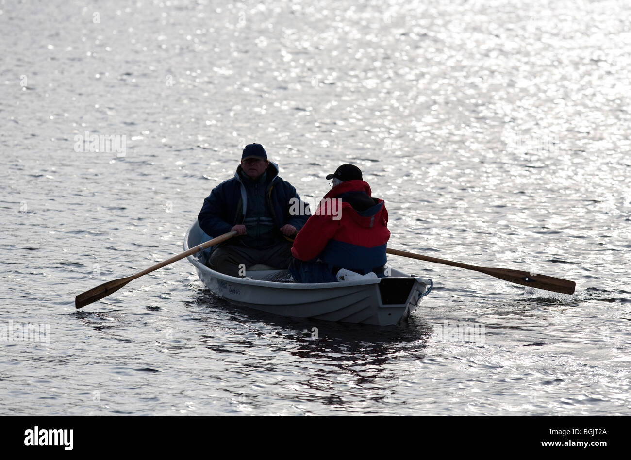 Two men rowing a boat closeup hi-res stock photography and images - Alamy