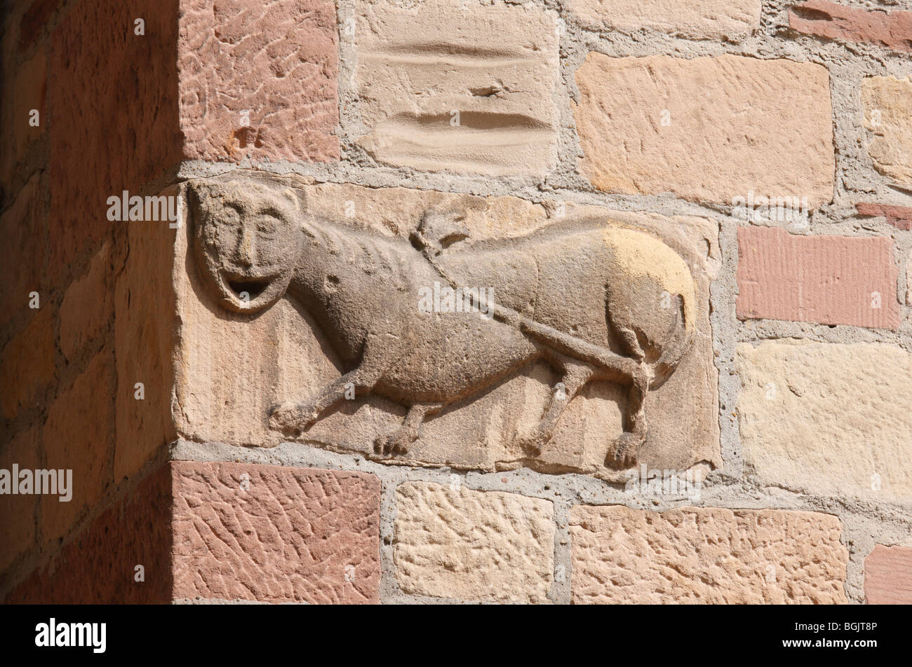 Bensheim, St. Georg, 1830 von Georg Moller erbaut, Wiederaufbau 1949 ...