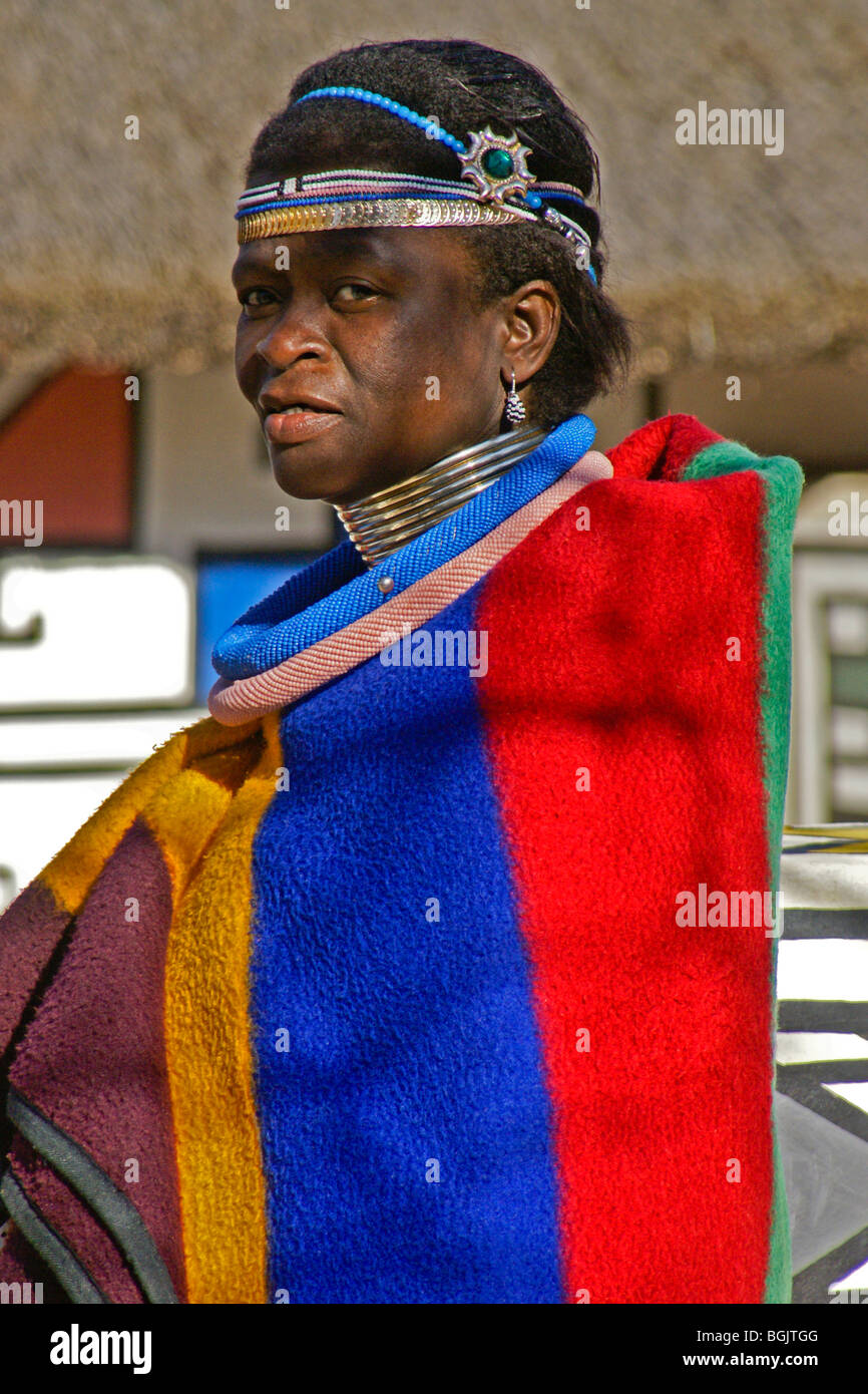 Ndebele Woman With Traditional Costume Stock Photos & Ndebele Woman ...