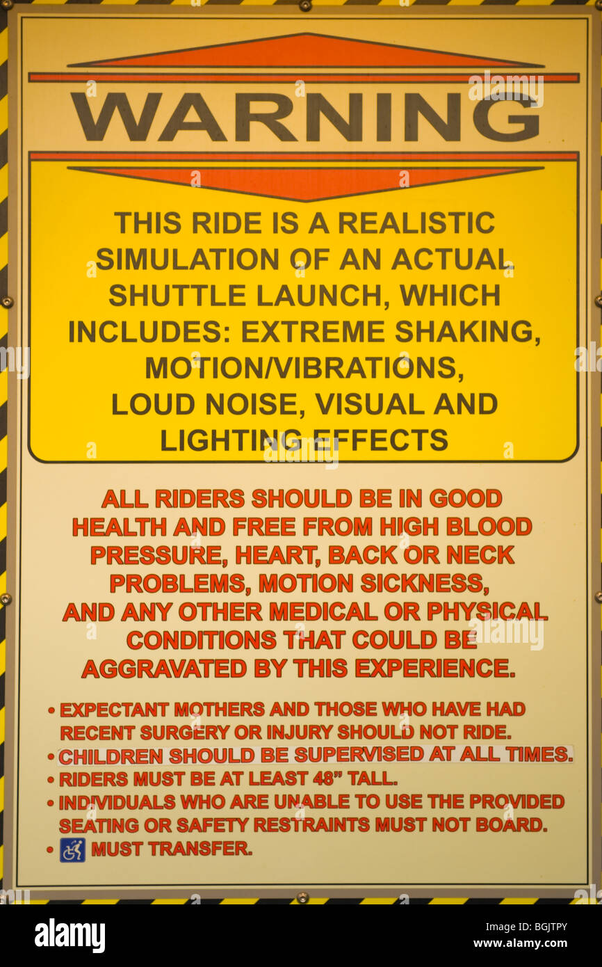 Space Shuttle Coution Signs