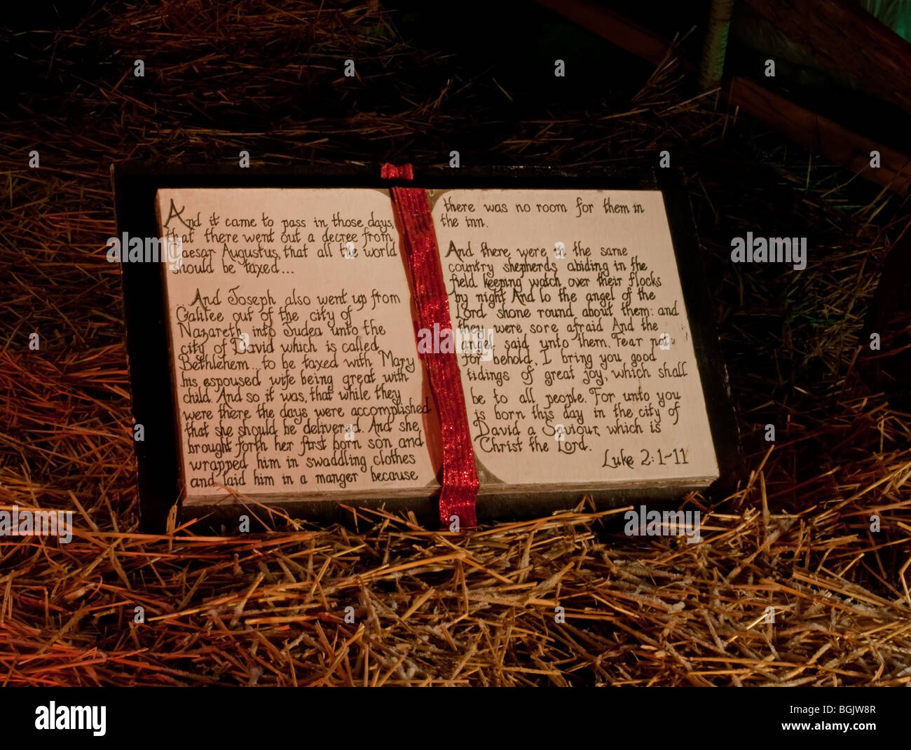 Bible page of luke hi-res stock photography and images - Alamy