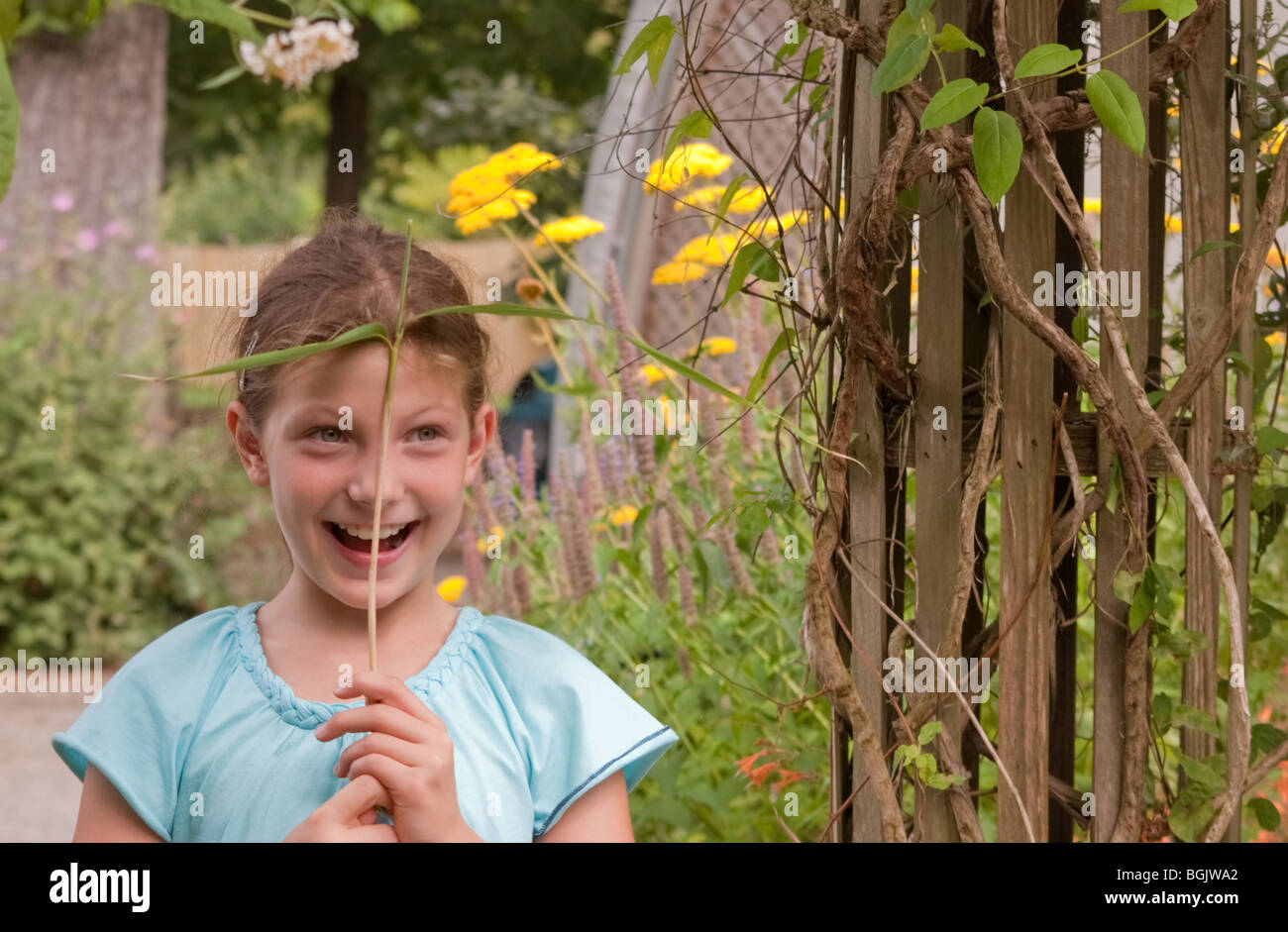 Pretty nine year old girl hi-res stock photography and images - Alamy