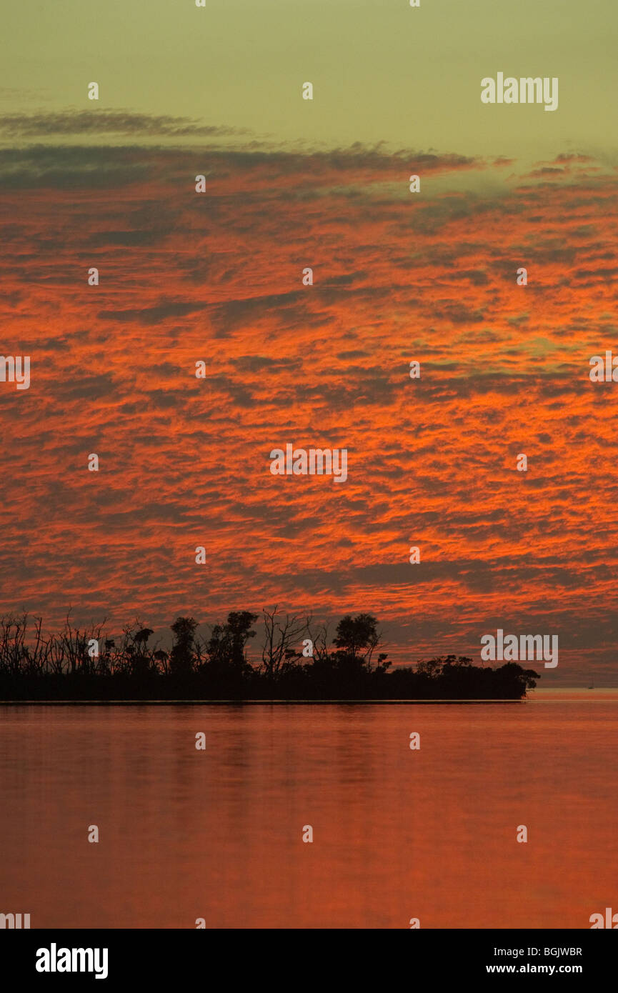Sunset , gulf coast, Pine island Florida Stock Photo - Alamy