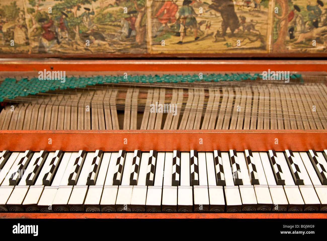Old clavichord from 1761 Stock Photo - Alamy