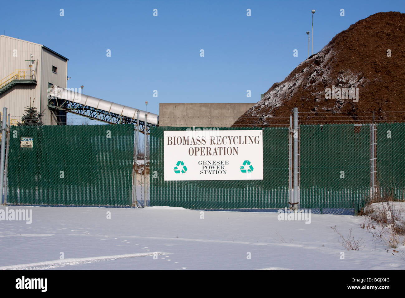 Biomass Power Station Genesee Power Station Flint Michigan USA Stock ...