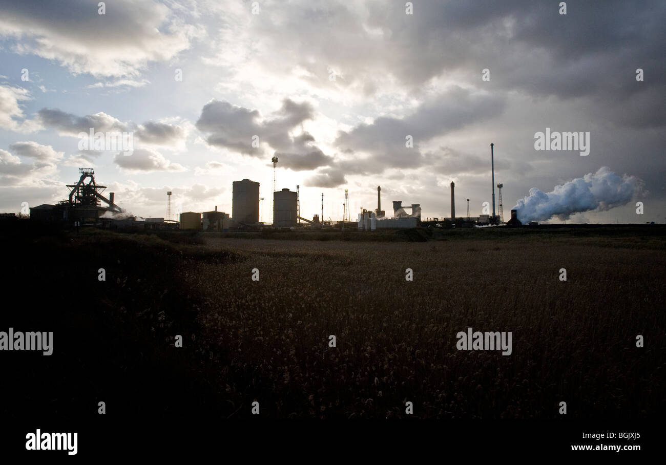 The blast furnace and industry of the Redcar site, Corus Steel on ...