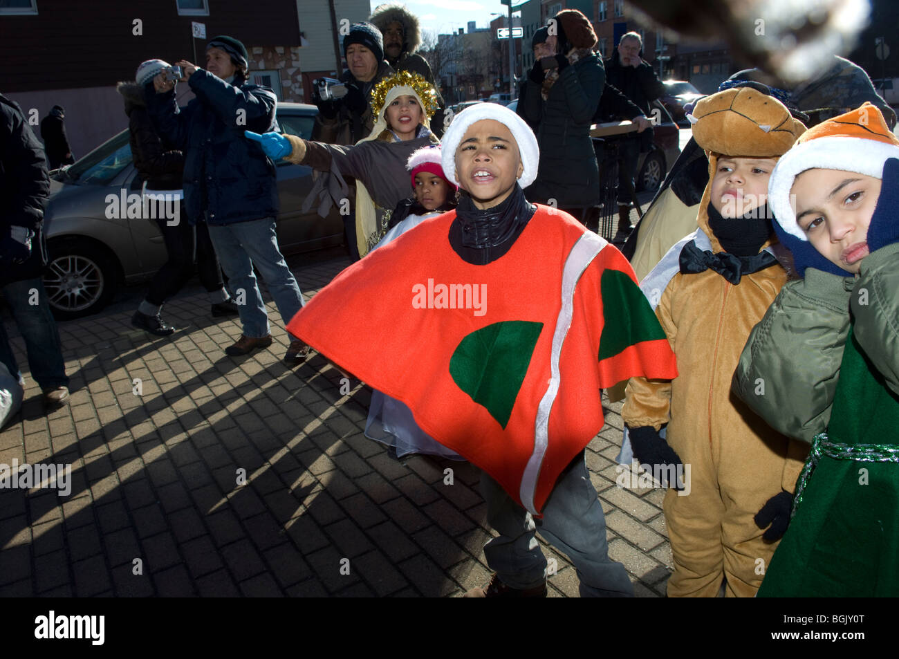 Paraders march in the annual Three Kings Day Parade in the Bushwick ...