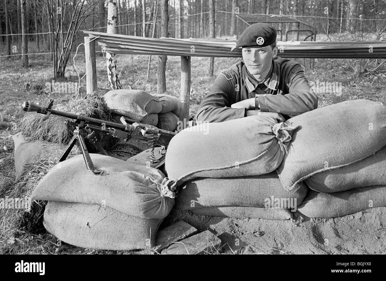 Swedish conscript soldier during maneuvers 1988. K3 Ranger Battalion ...
