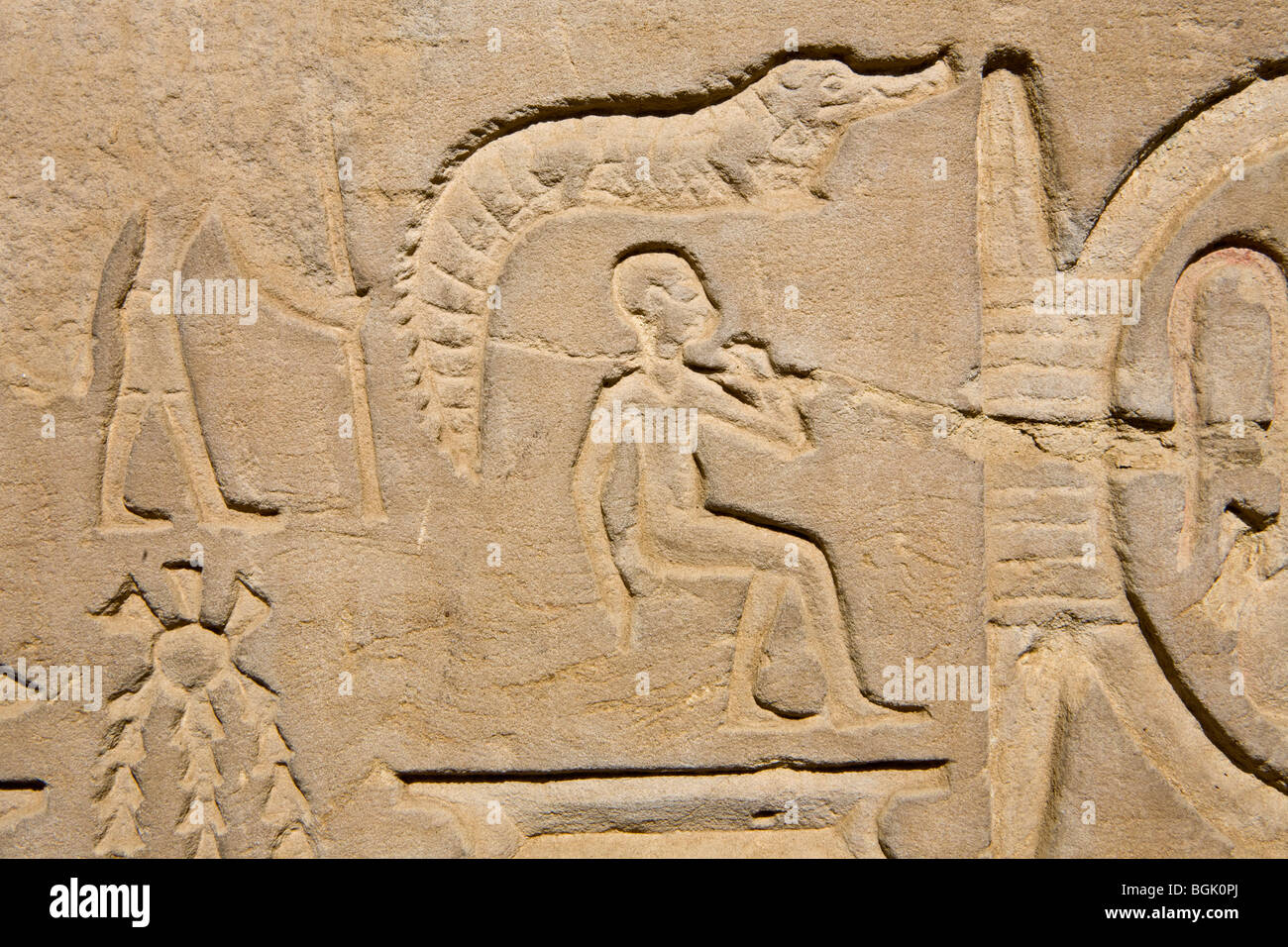 The falcon god horus haroeris the crocodile god sobek hi-res stock ...