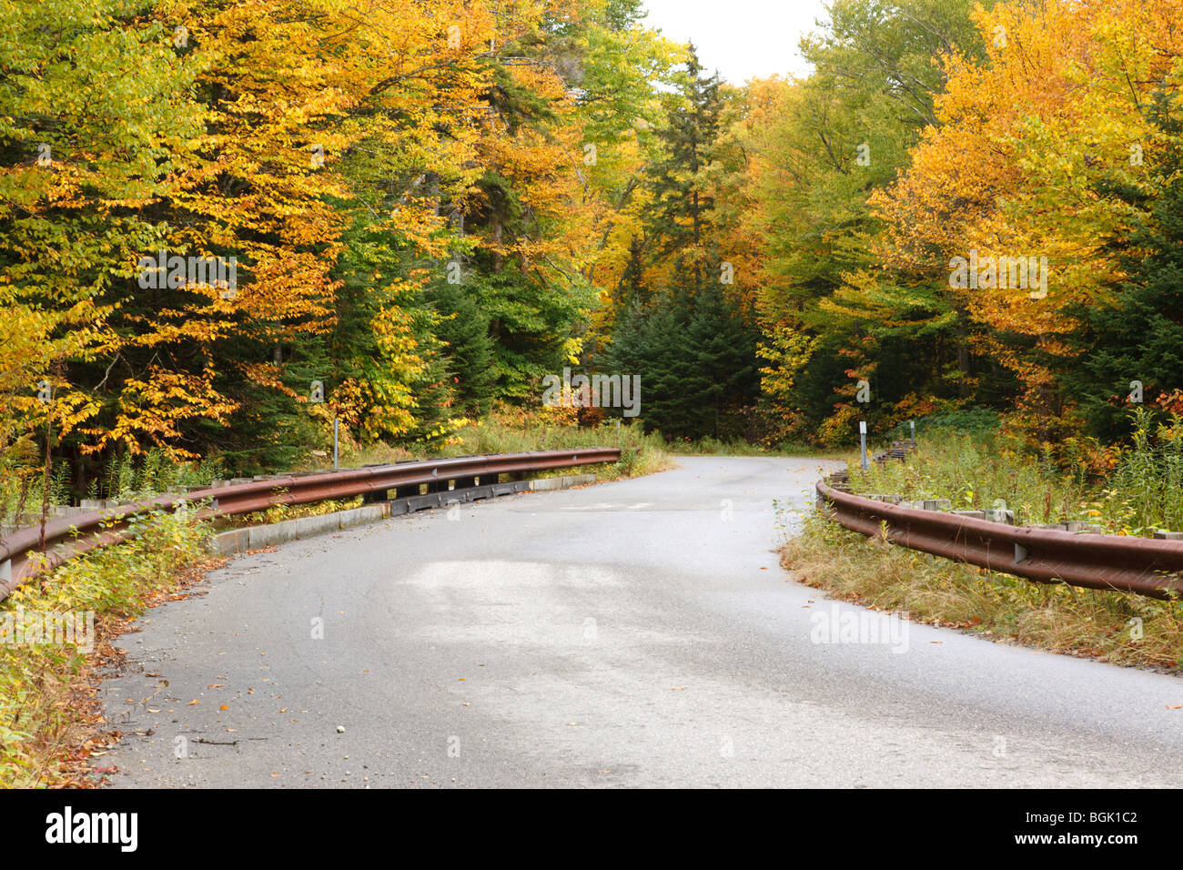 Jefferson Notch Road during the autumn months. Located in the White ...