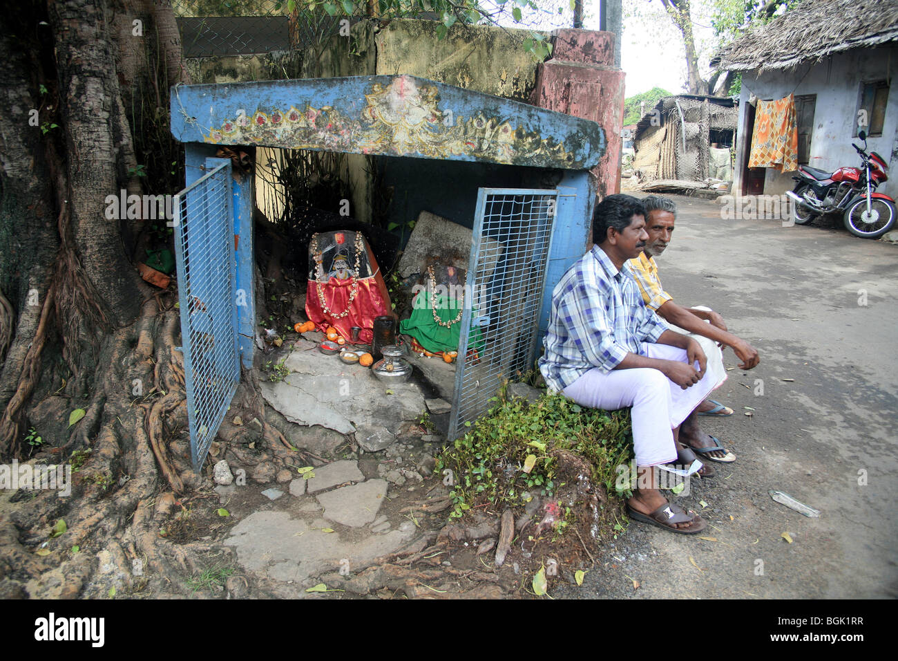 Roadside Hindu Shrine, Kerala India Stock Photo - Alamy
