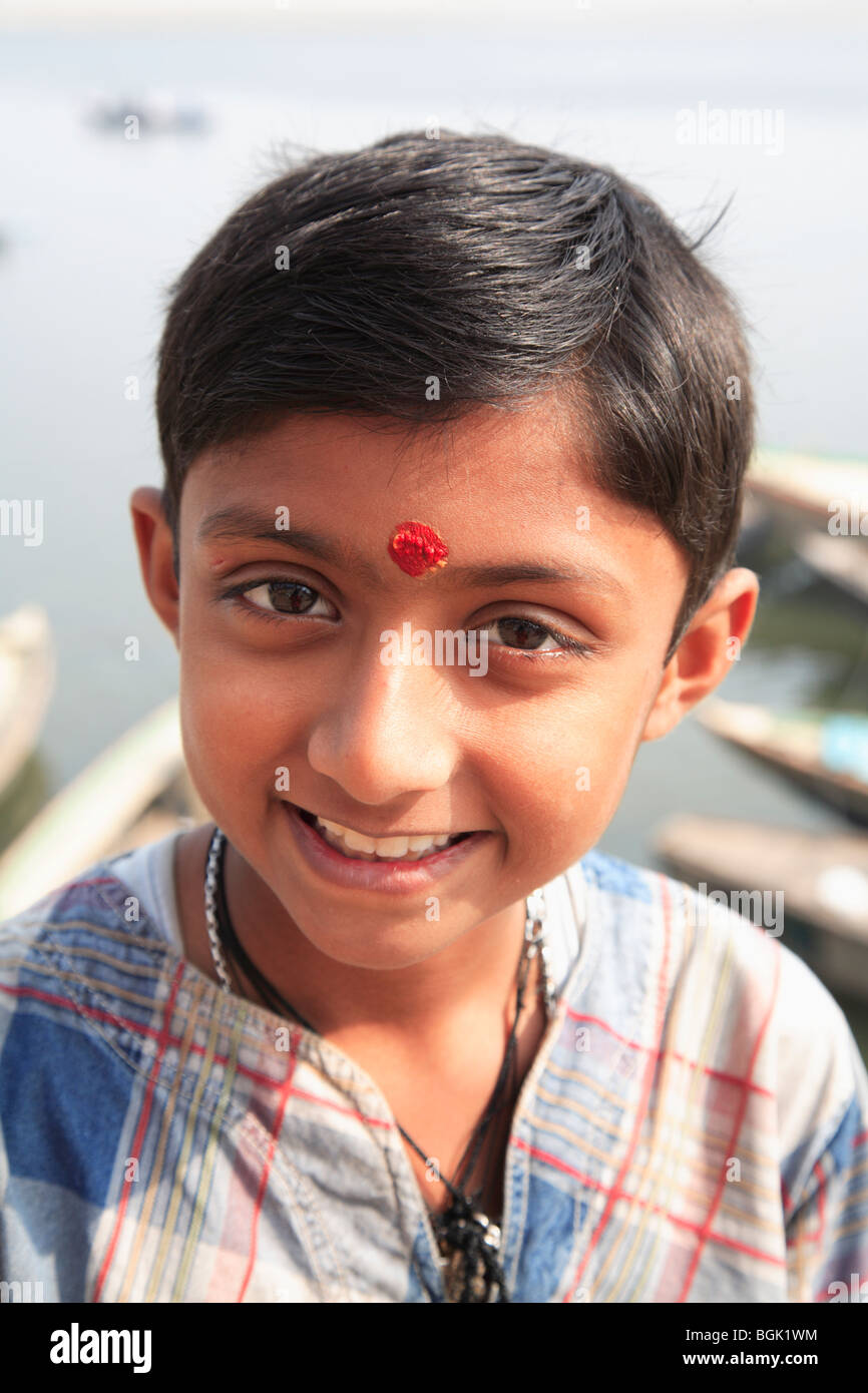 Young Hindu Boy, Varanasi, Uttar Pradesh, India Stock Photo - Alamy