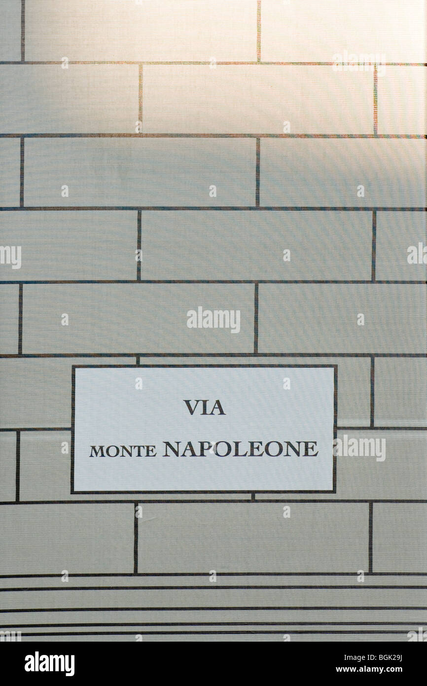 Milan Via Monte Napoleone High Resolution Stock Photography and Images ...