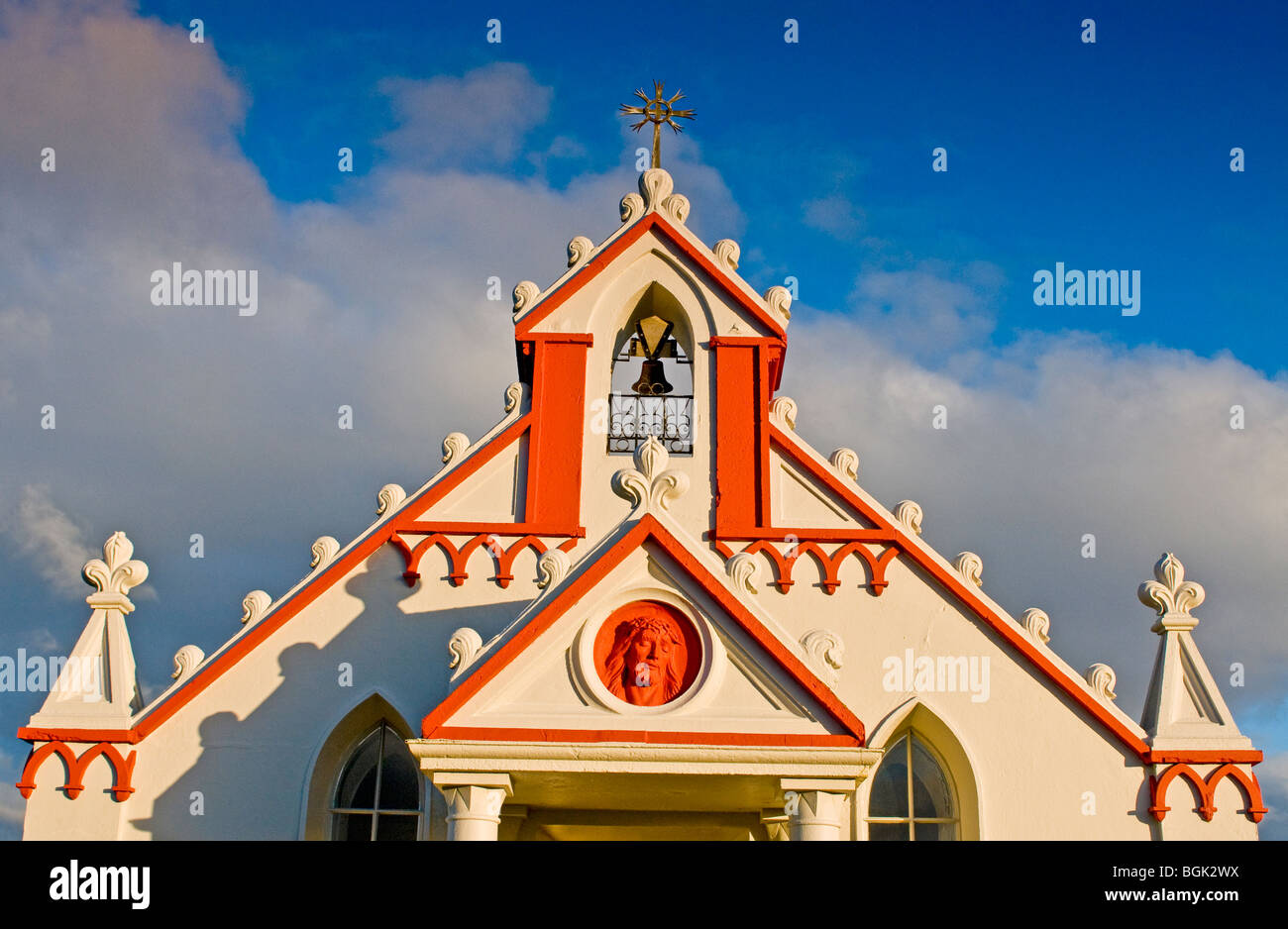 The famous Italian Chapel on Lamb Holm Mainland Orkney Highland Region ...