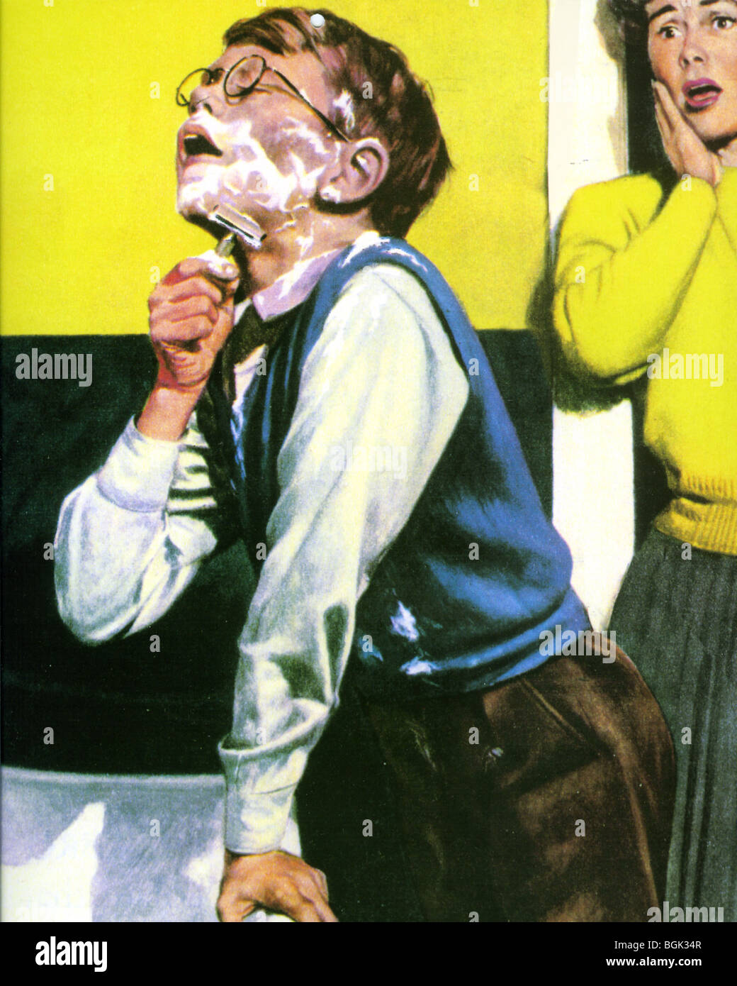 1950s illustration hi-res stock photography and images - Alamy