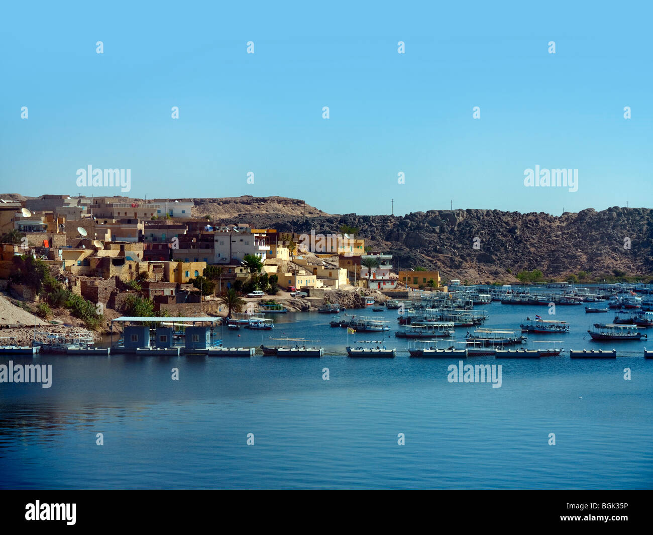 The Aswan High Dam at Aswan in Southern Egypt, which has trapped all ...