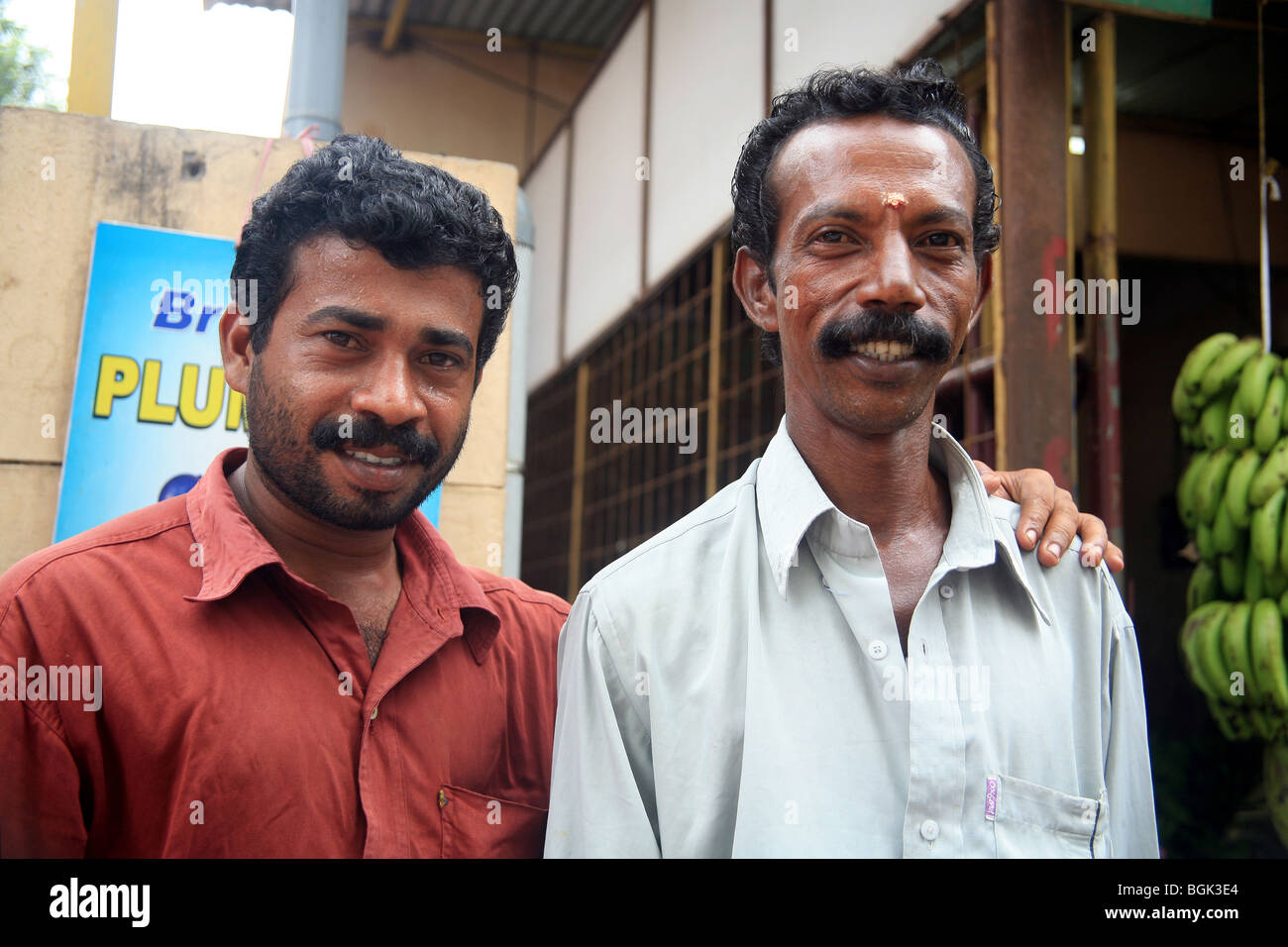 Two local men, Kerala India Stock Photo - Alamy