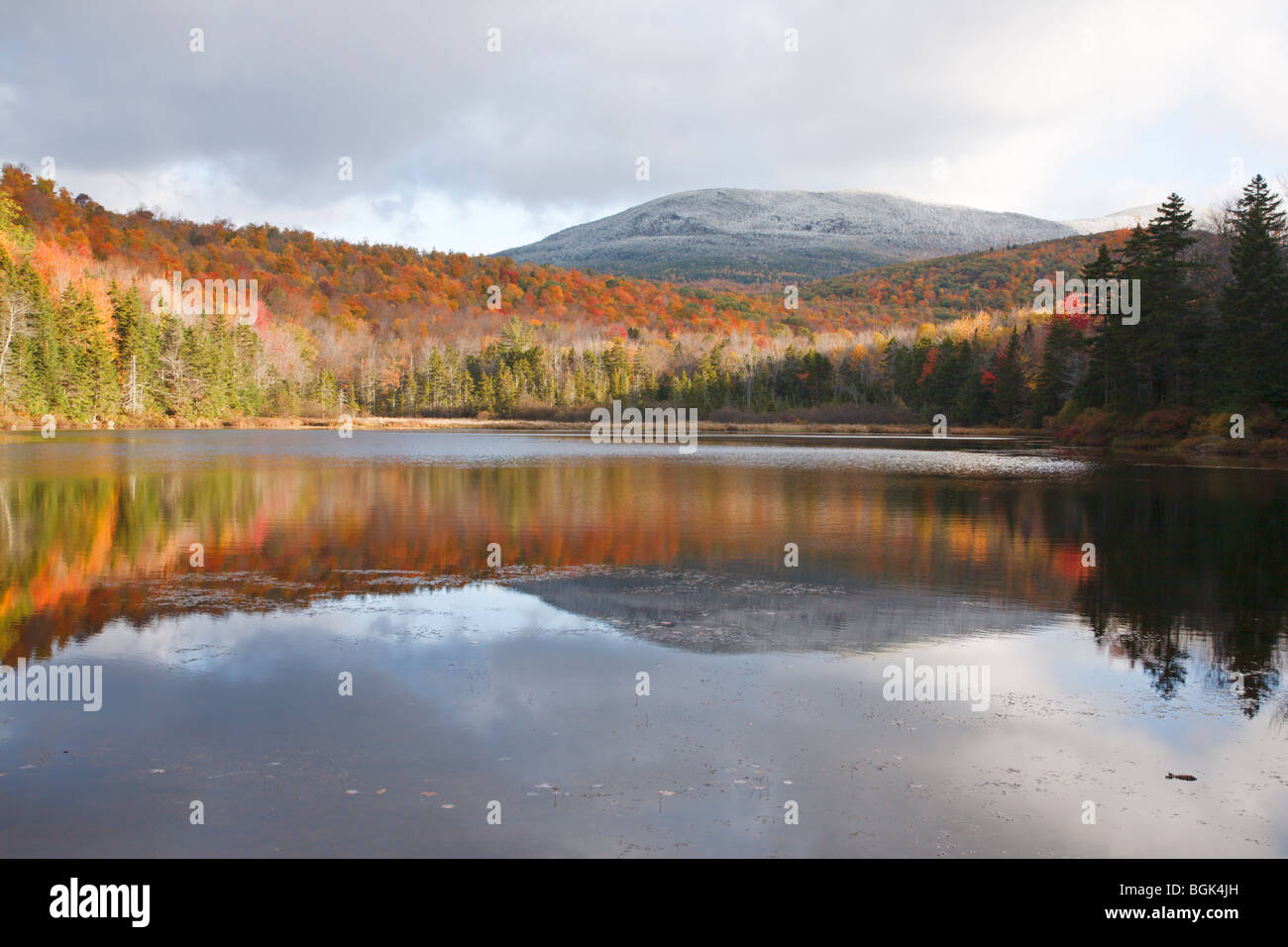 Sandwich Notch - Kiah Pond during the autumn months in Sandwich, New ...