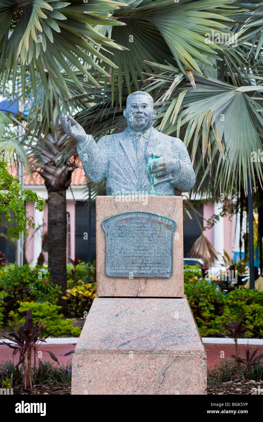 Statue bust of Sir Milo Boughton Butler, first Bahamian governor ...