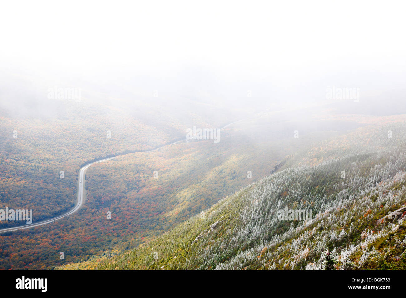 Franconia Notch State Park - Scenic views along the Rim Trail on the ...