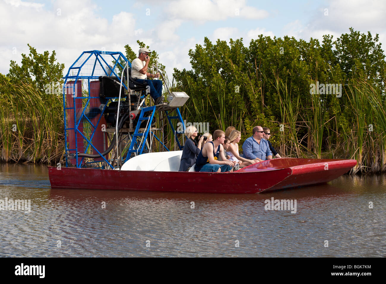 Airboat captain teaches tourists about alligators and other wildlife in ...