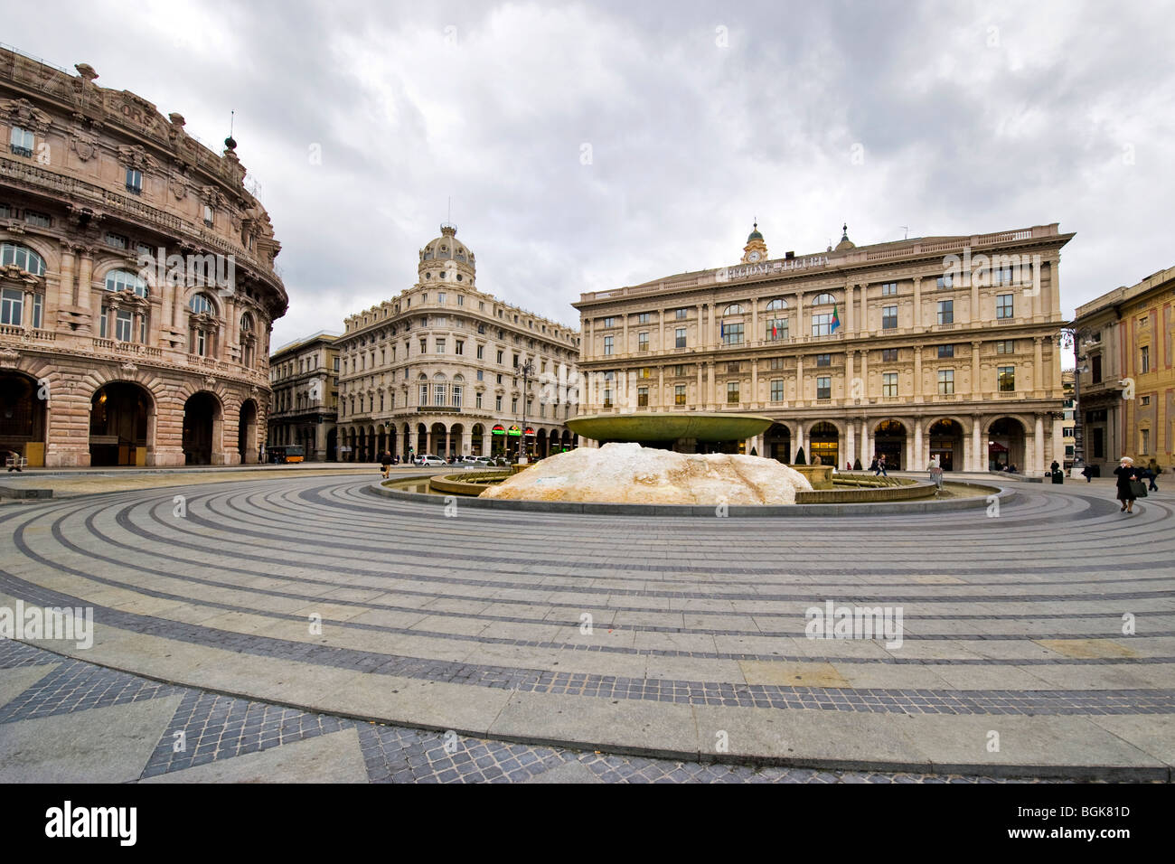 De Ferrari square, Genoa, Italy Stock Photo - Alamy
