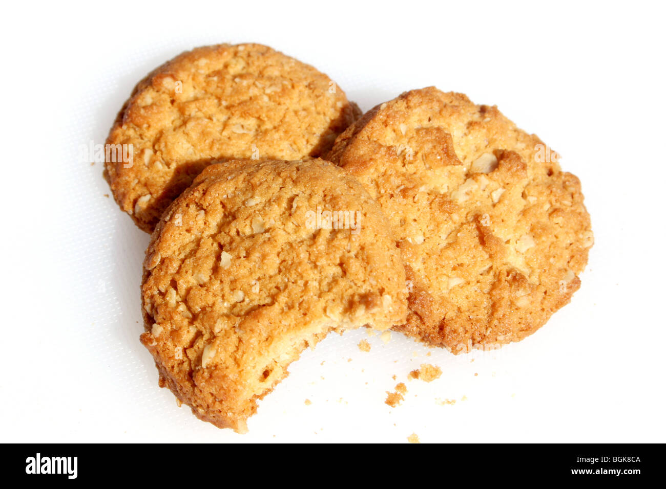 Three cookies isolated on white Stock Photo - Alamy