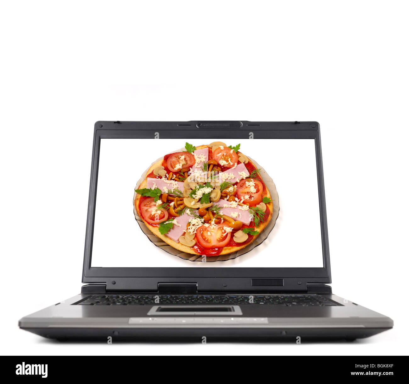 Computer monitor displaying online shopping hi-res stock photography ...