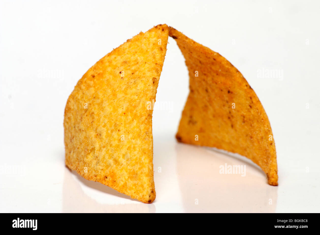Two tortilla chips Stock Photo - Alamy