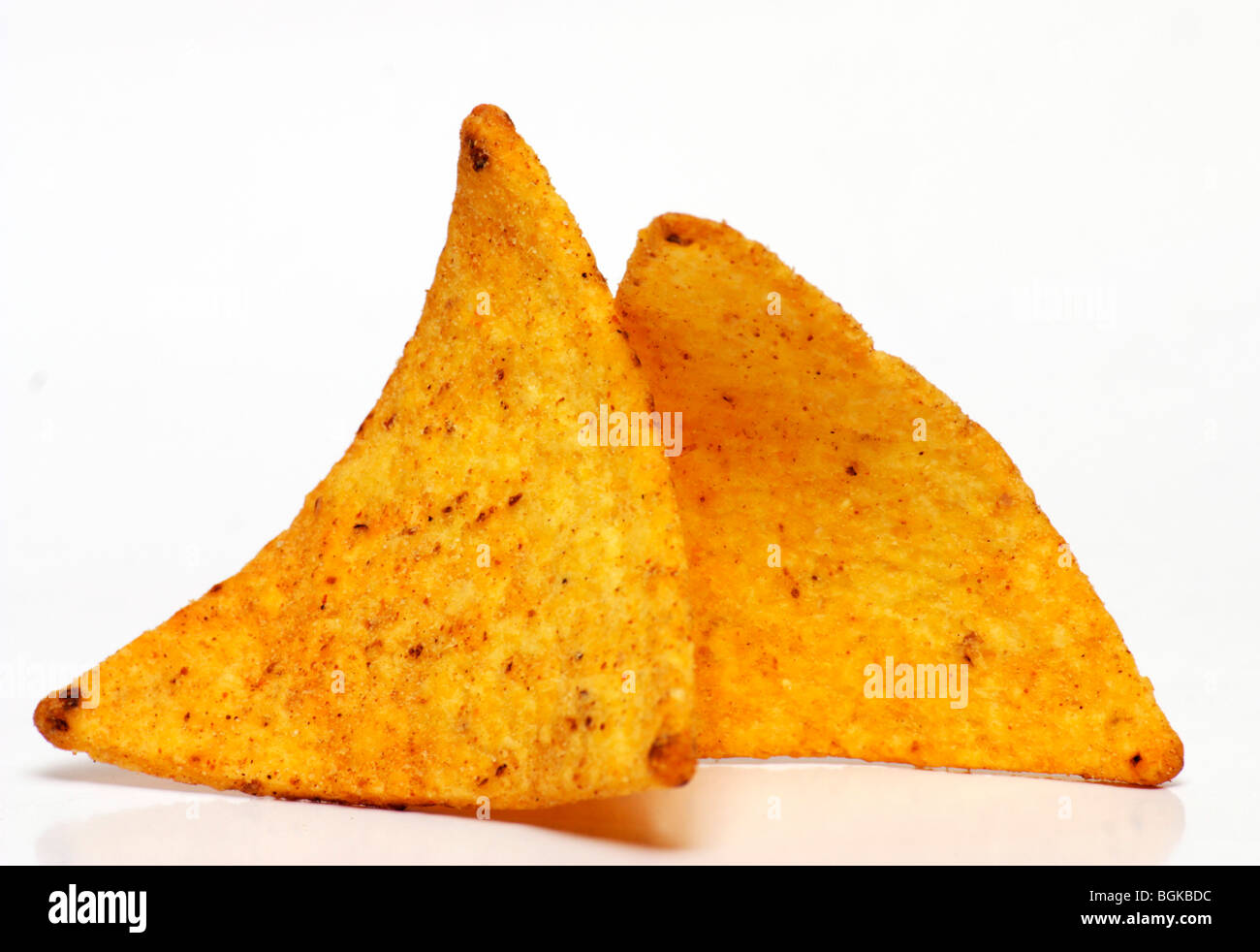 Two tortilla chips Stock Photo - Alamy