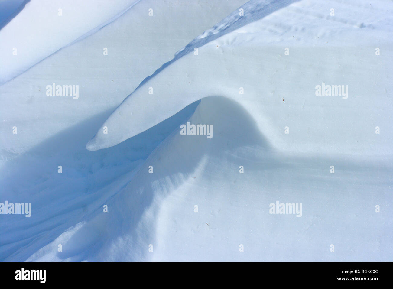 Closeup of wind patterns on snow Stock Photo - Alamy