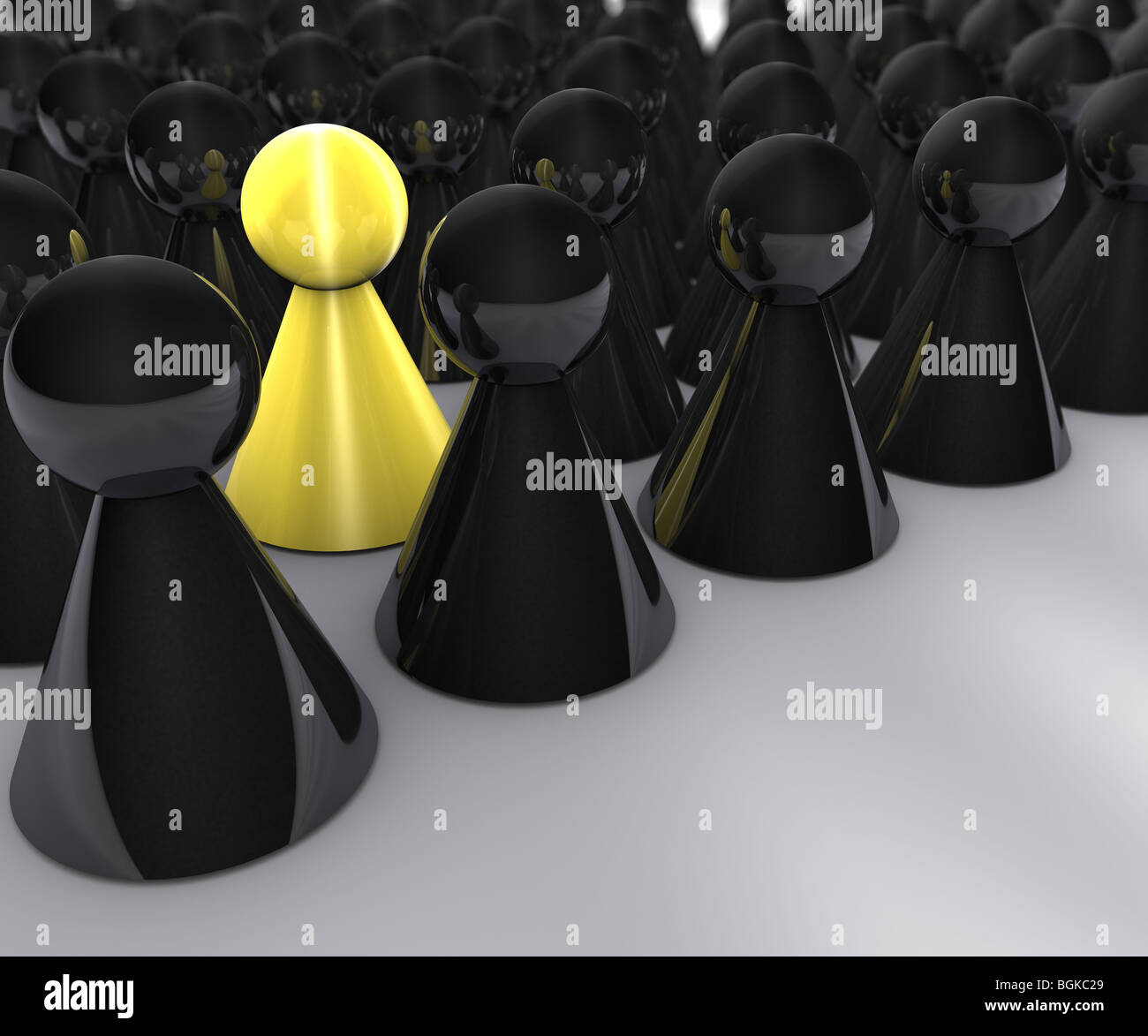 Image to visualize a top talent or a unique individual within a crowd ...