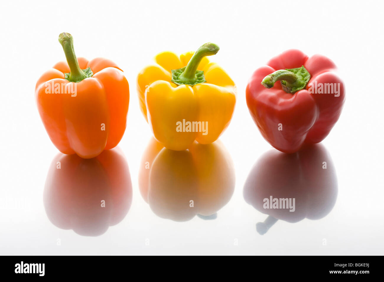 Three bell peppers Stock Photo - Alamy