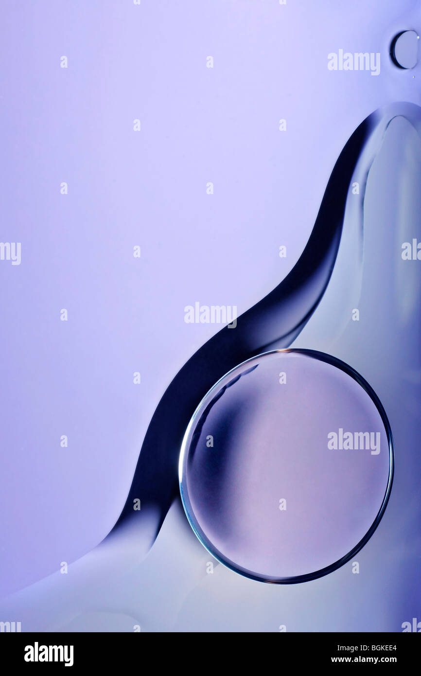 ripple of water with bubble Stock Photo - Alamy