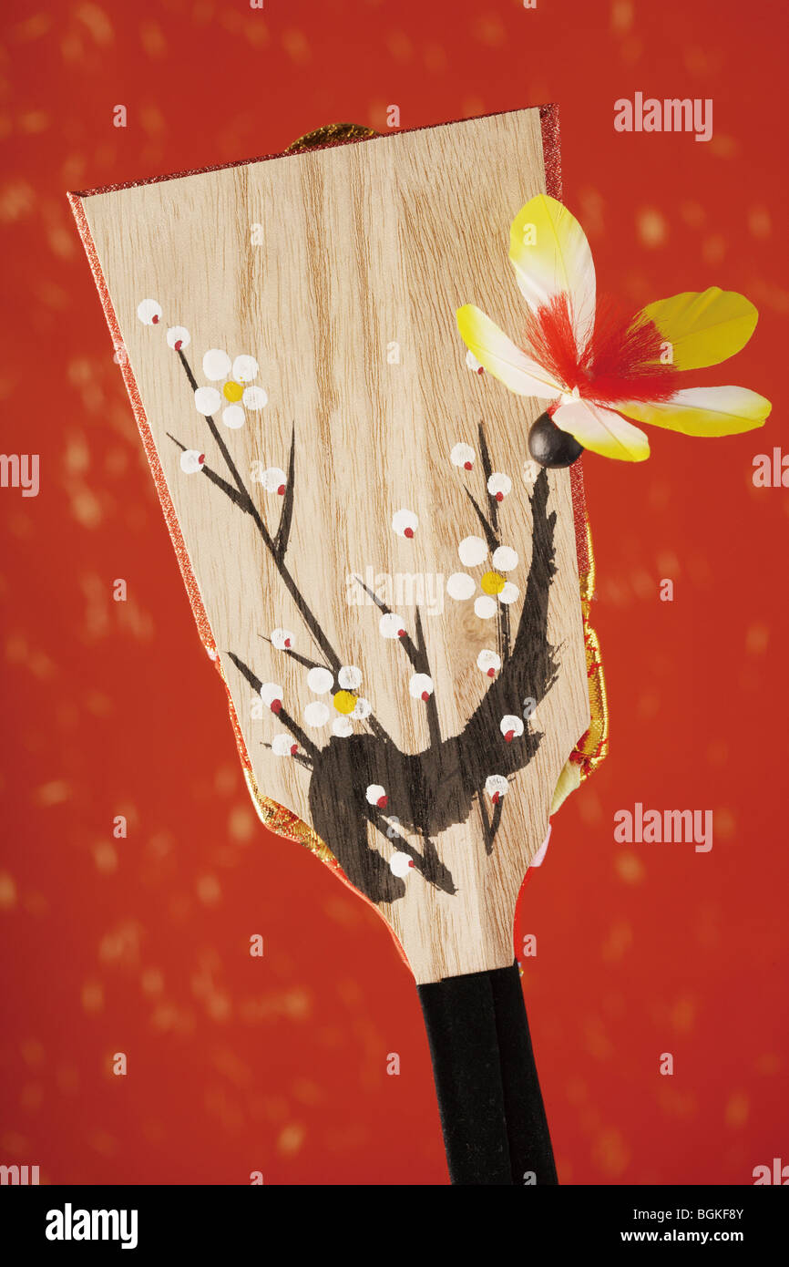 Battledore and Japanese shuttlecock Stock Photo - Alamy