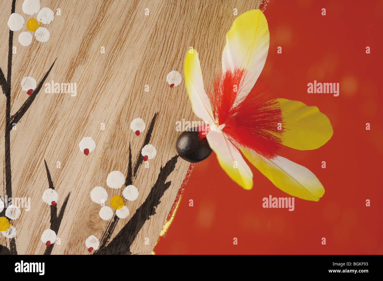 Battledore and Japanese shuttlecock Stock Photo - Alamy