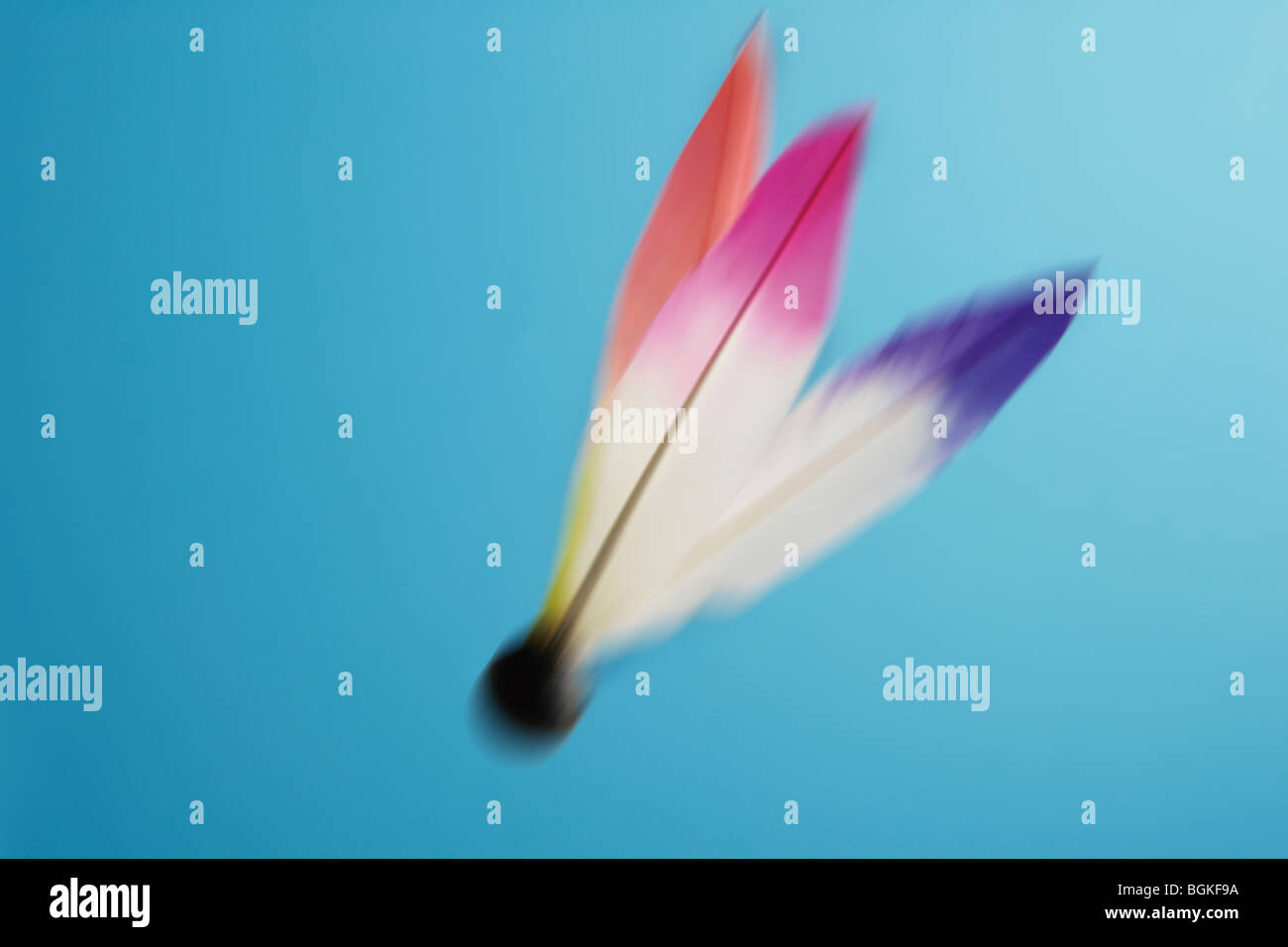 Japanese shuttlecock flying through the air Stock Photo - Alamy