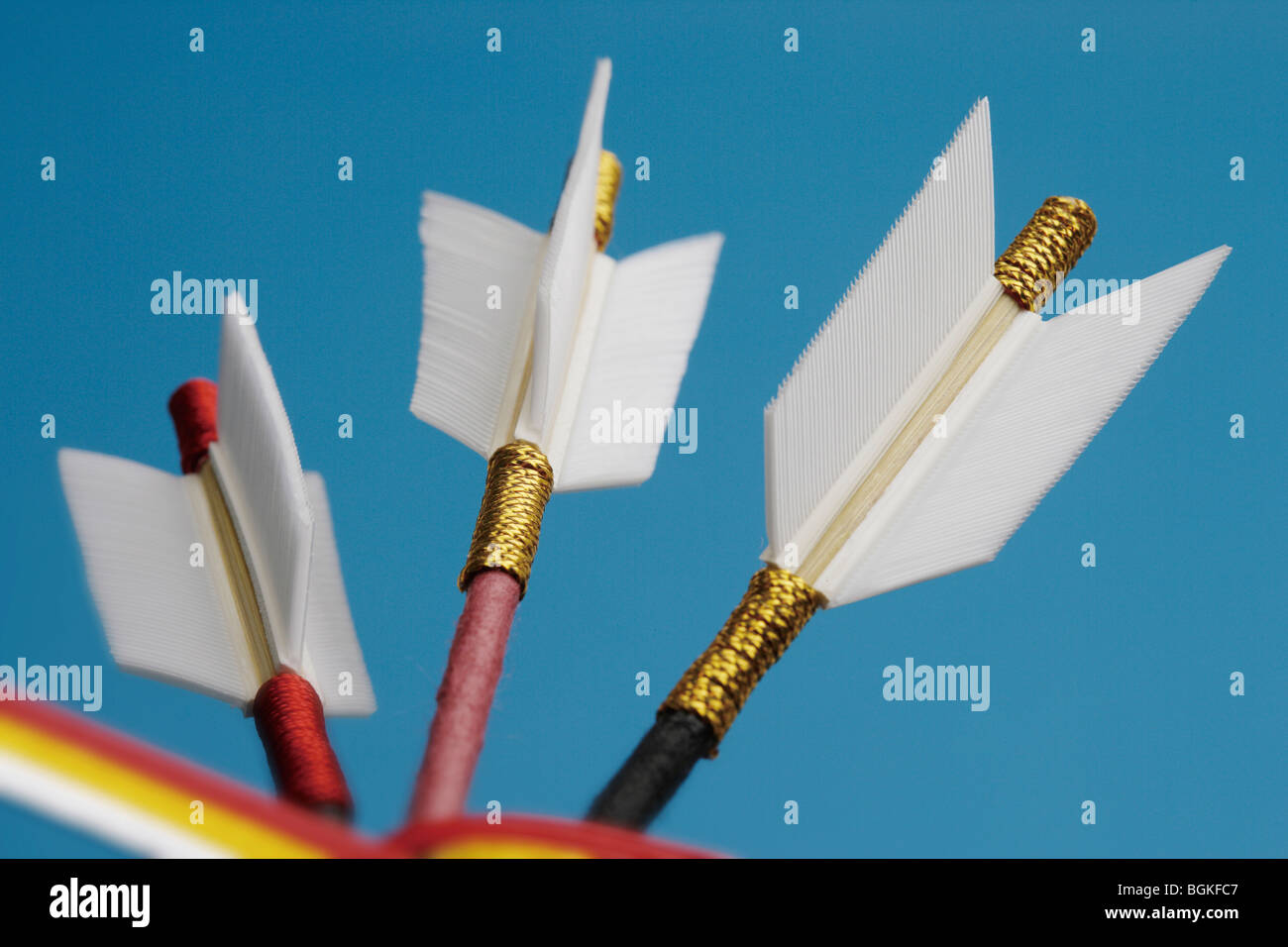 Japanese arrows for New Year's Day game Stock Photo - Alamy