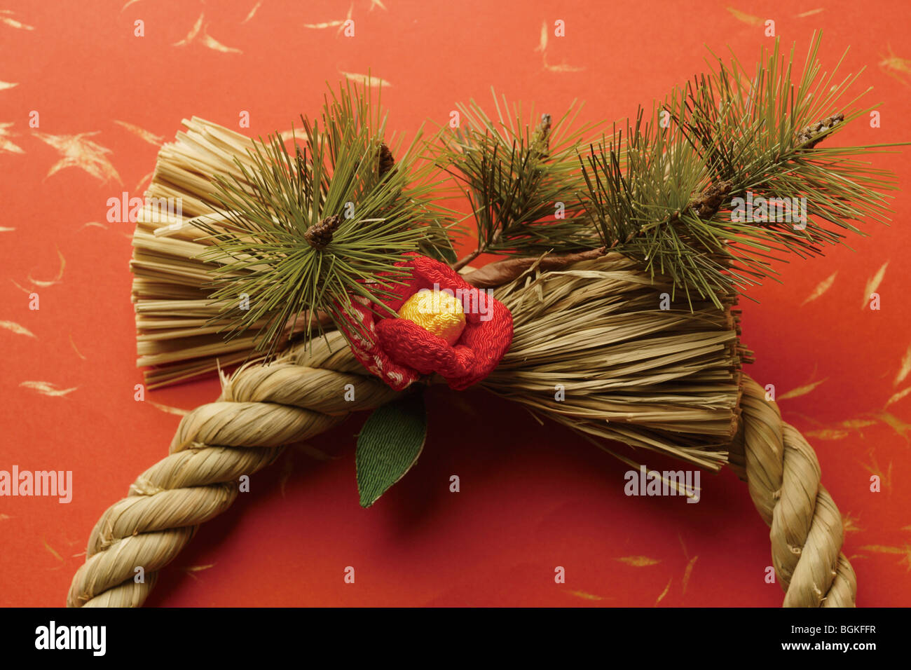 Japanese New Year wreath Stock Photo - Alamy