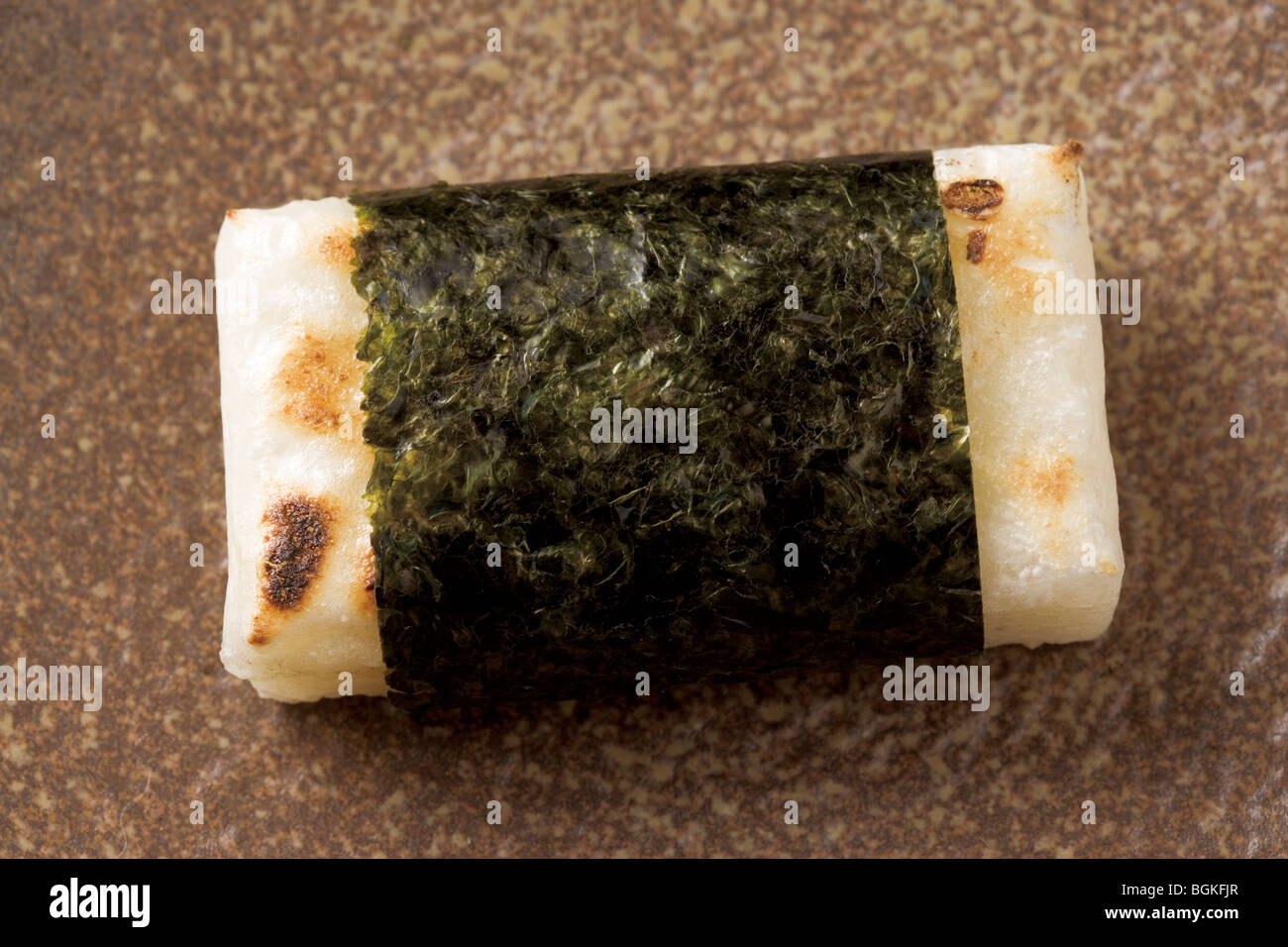 Rice cake with seaweed wrap Stock Photo - Alamy