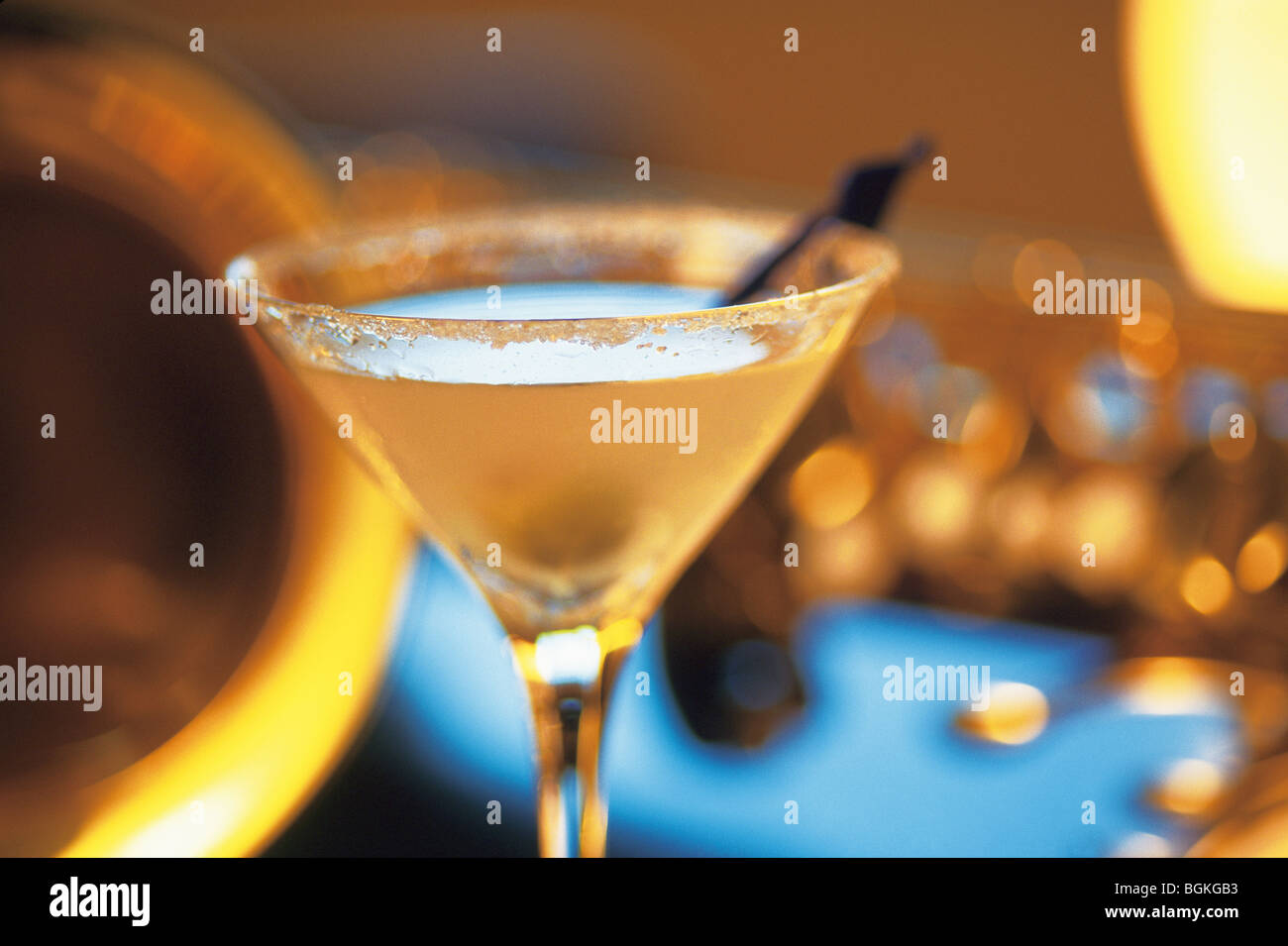 Glass of cocktail close up Stock Photo - Alamy