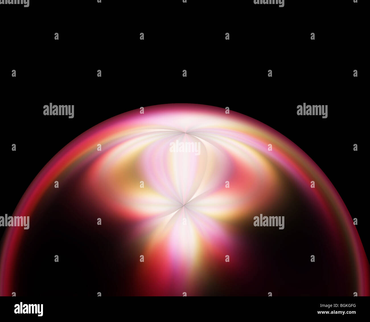 Red light beams computer graphic black background Stock Photo - Alamy