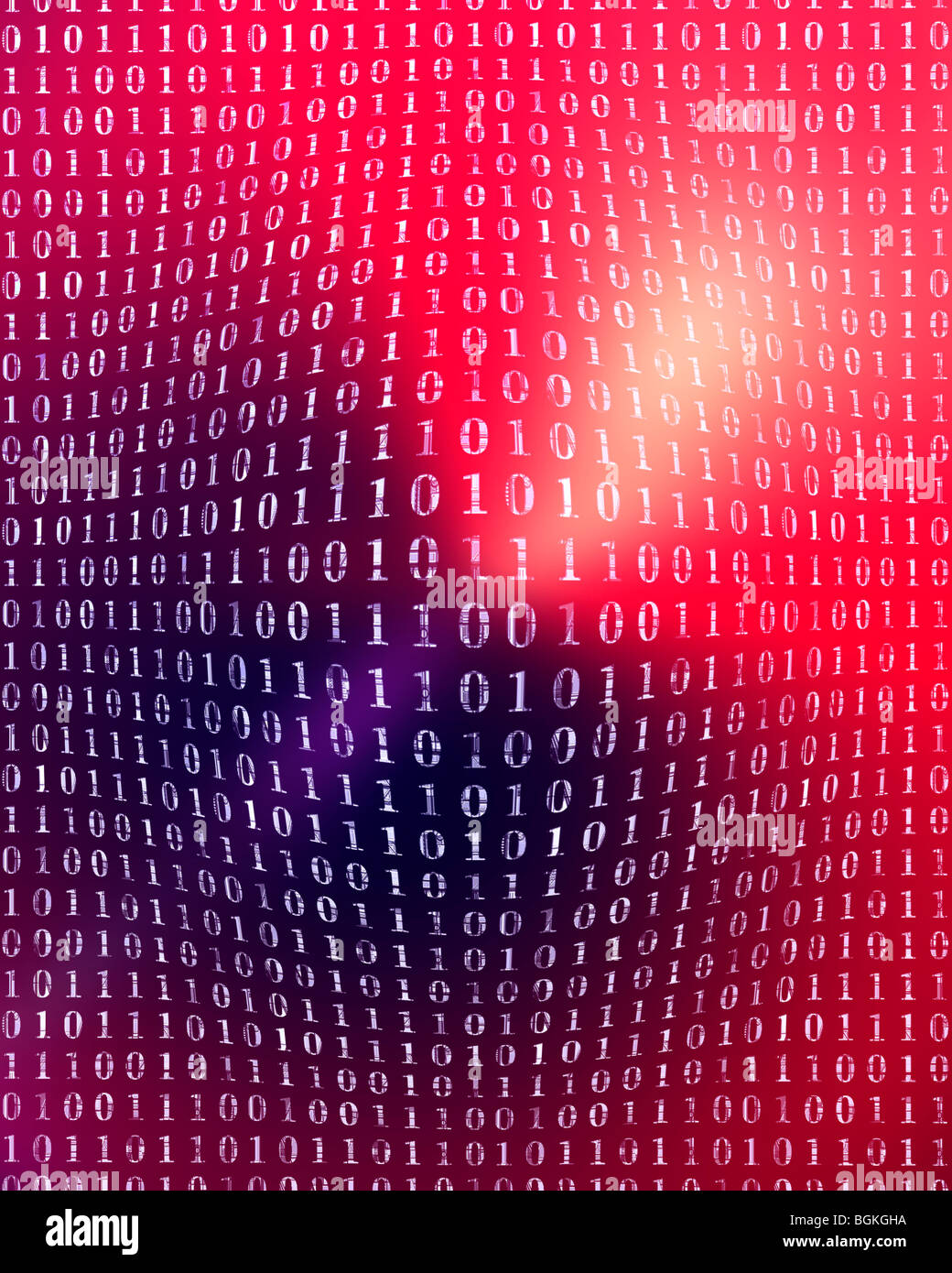 Rows of binary numbers computer graphic full frame Stock Photo - Alamy