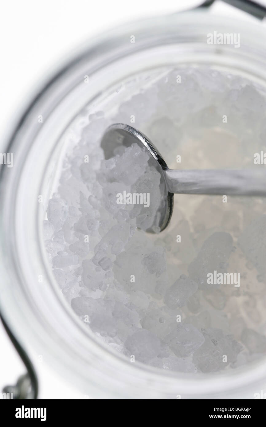 Jar and Spoon Stock Photo - Alamy